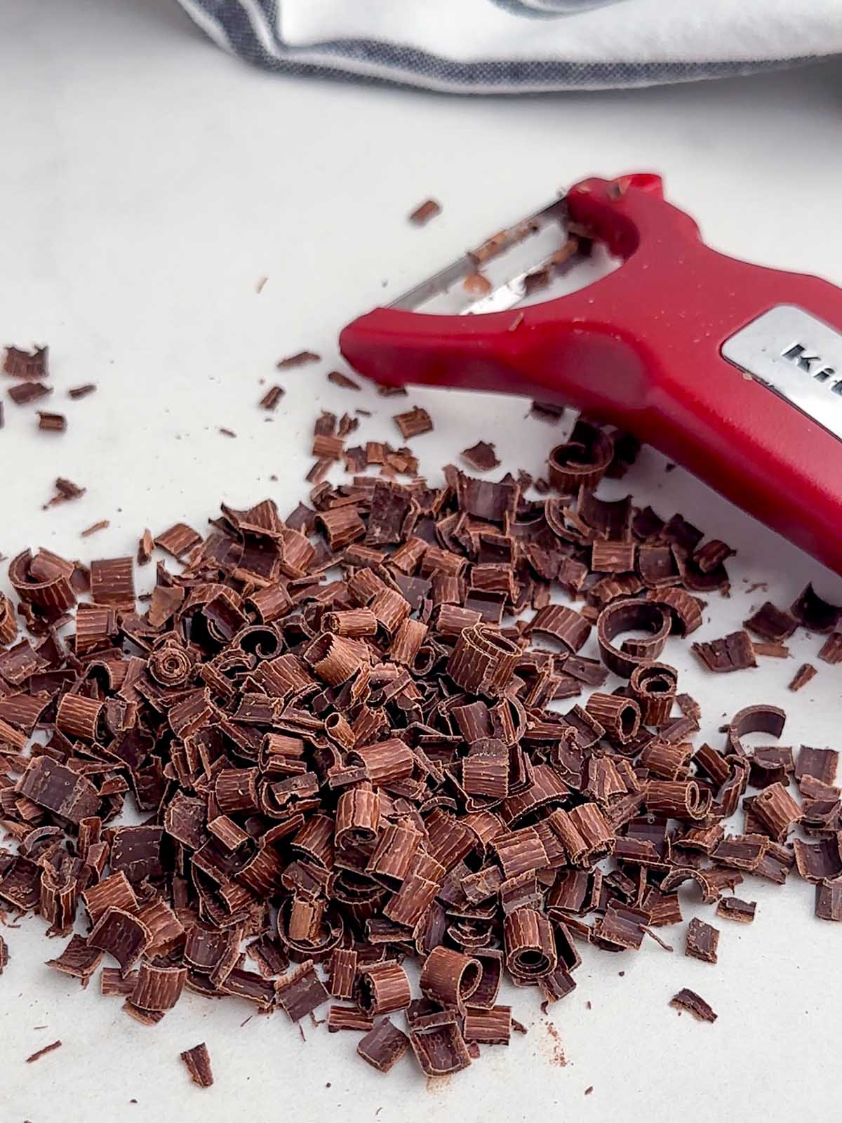 How to Make Chocolate Shavings - Midwestern HomeLife