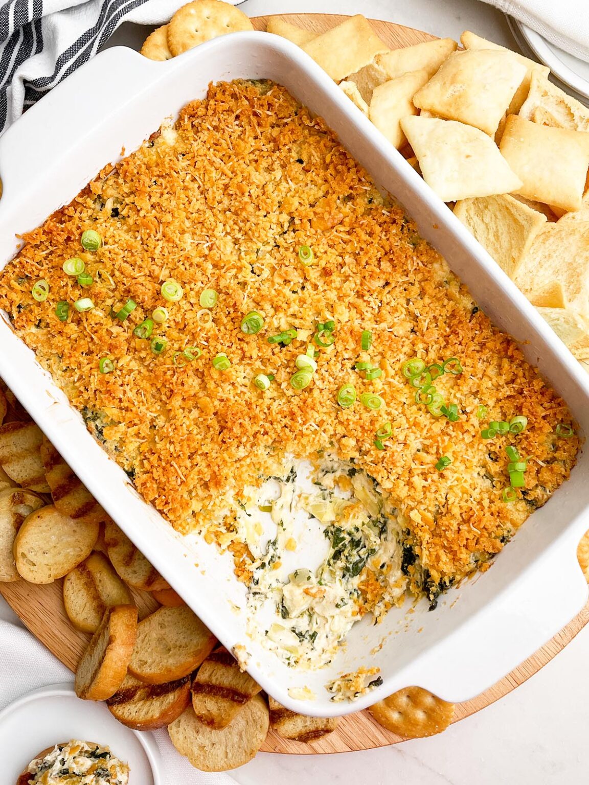 Crab Spinach Artichoke Dip - Midwestern HomeLife