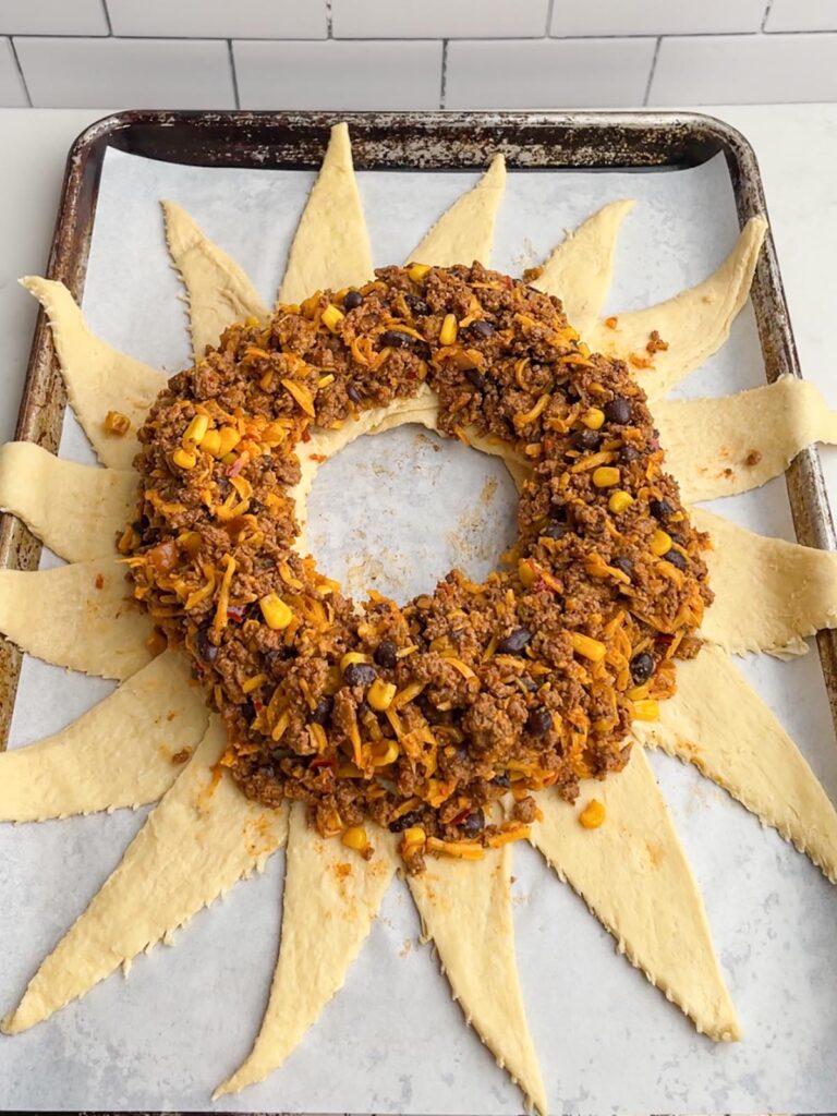 Easy Taco Ring Recipe (with Video) - Midwestern HomeLife