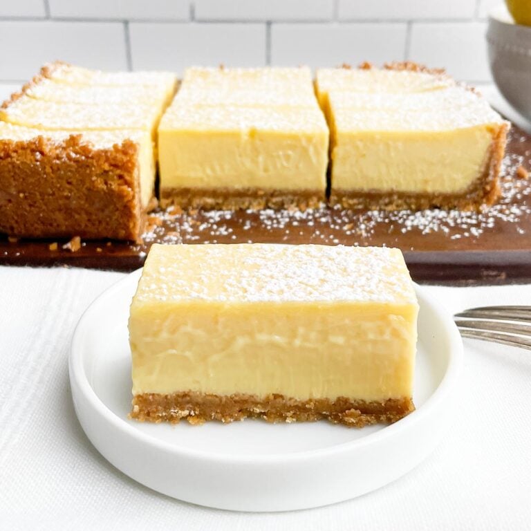 Easy Lemon Bars with Graham Cracker Crust - Midwestern HomeLife