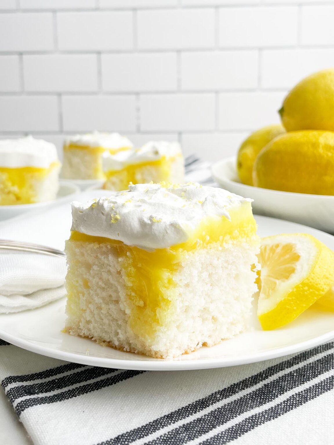 Lemon Poke Cake - Midwestern HomeLife