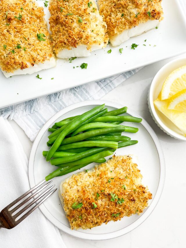 Parmesan Panko Crusted Cod - Midwestern HomeLife