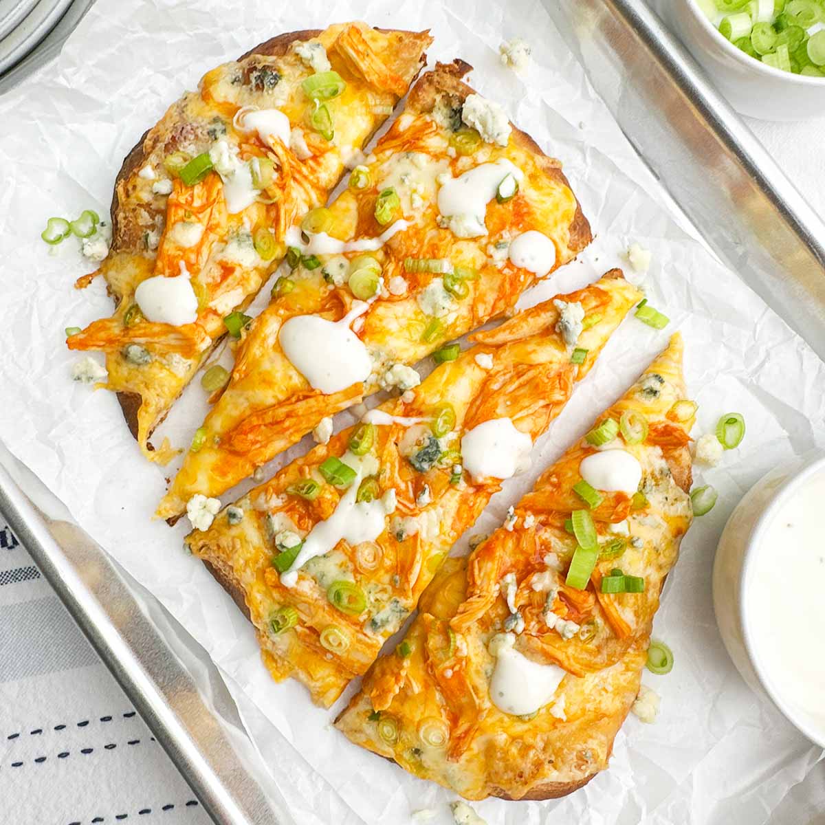 BBQ Chicken Flatbread (Quick & Easy!) - Midwestern HomeLife