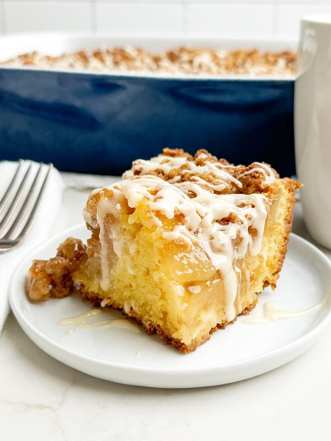 Easy Apple Pie Coffee Cake (Cake Mix Recipe) - Midwestern HomeLife