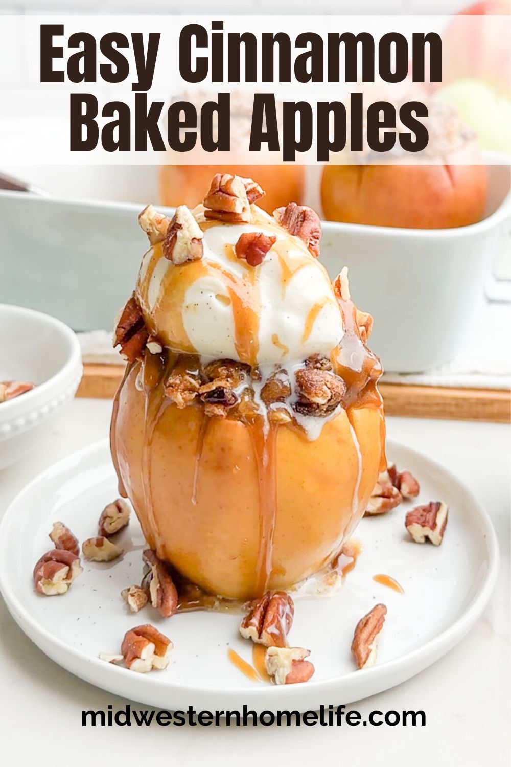 Easy Cinnamon Baked Apples - Midwestern HomeLife