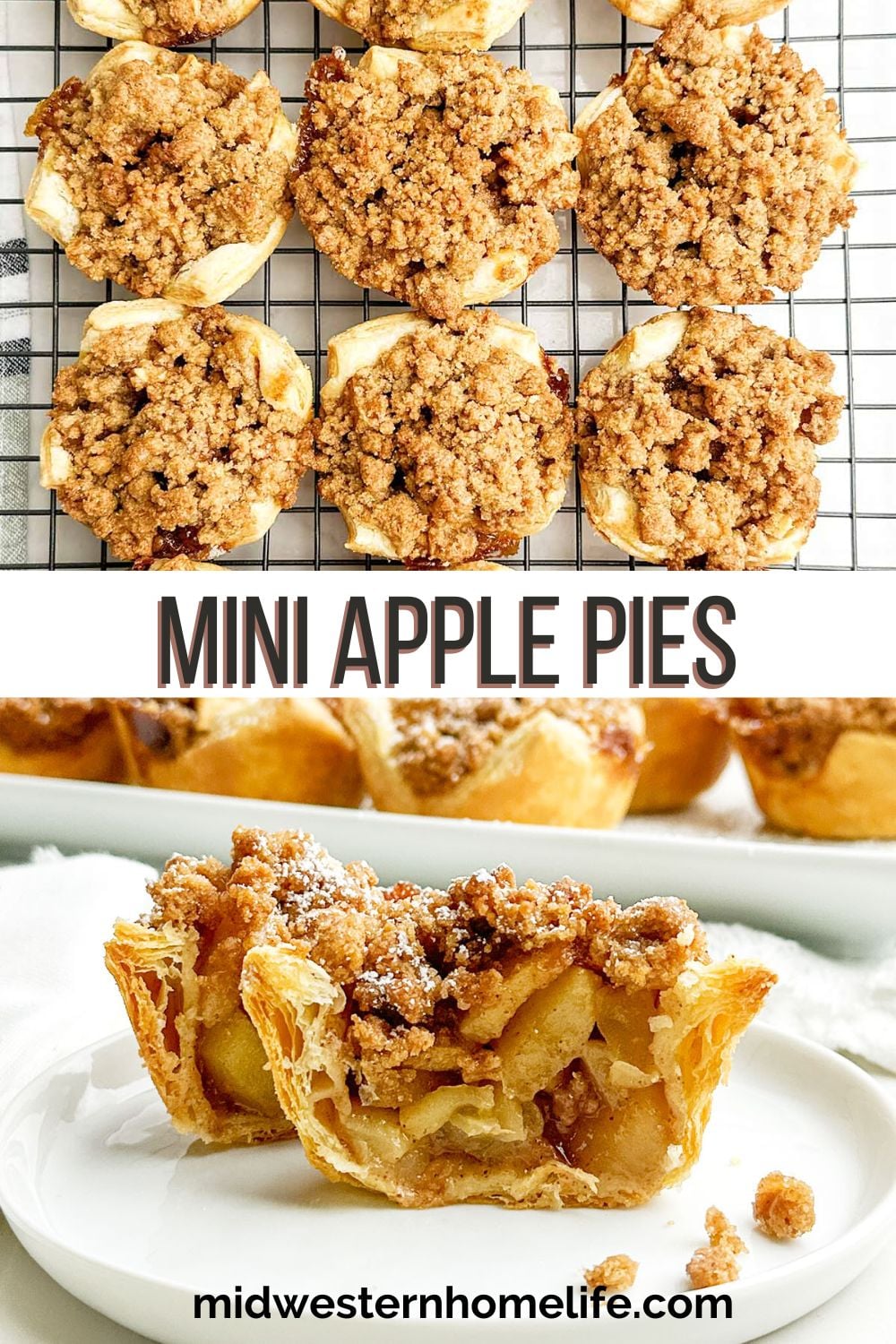 Mini Apple Pies with Puff Pastry (Muffin Tin Recipe) - Midwestern HomeLife
