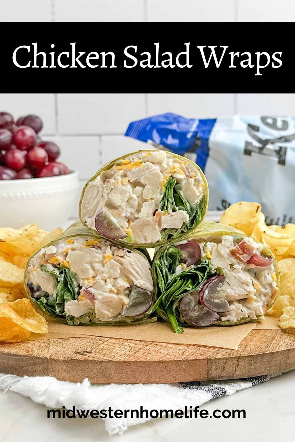 Chicken Salad Wrap - Midwestern HomeLife
