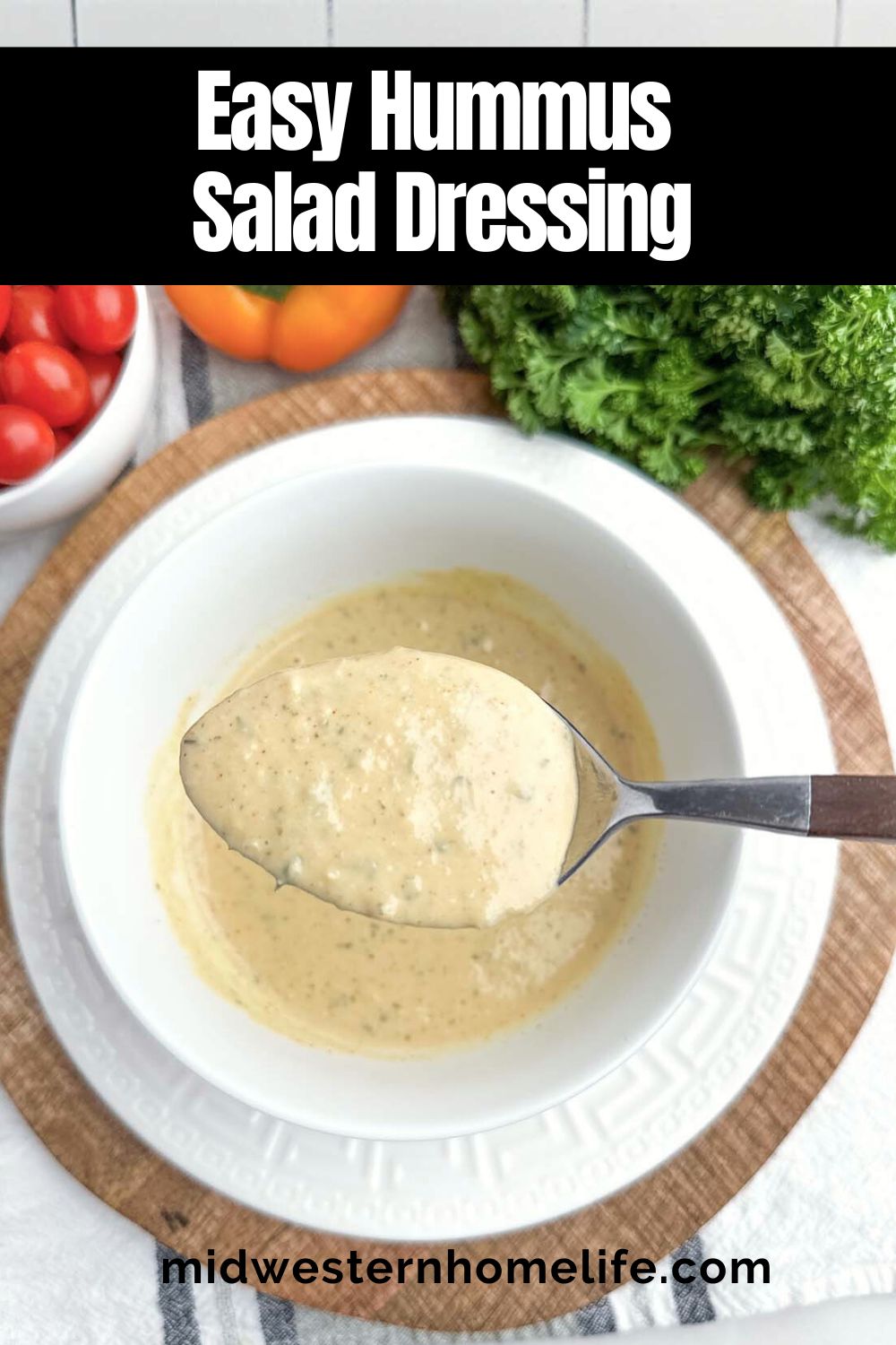 Hummus Dressing Recipe - Midwestern HomeLife