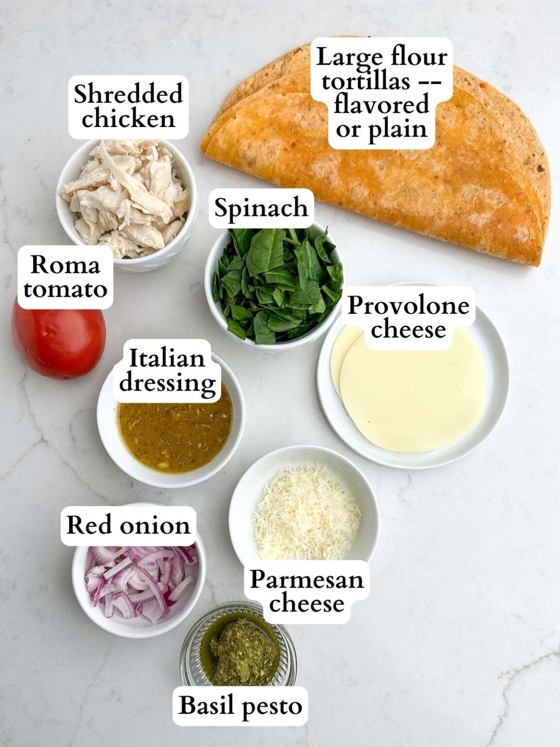 Italian Chicken Wraps - Midwestern HomeLife