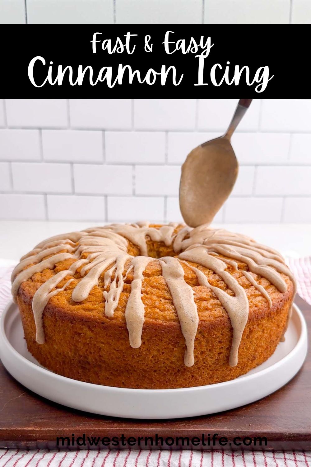 How to Make Cinnamon Icing - Midwestern HomeLife