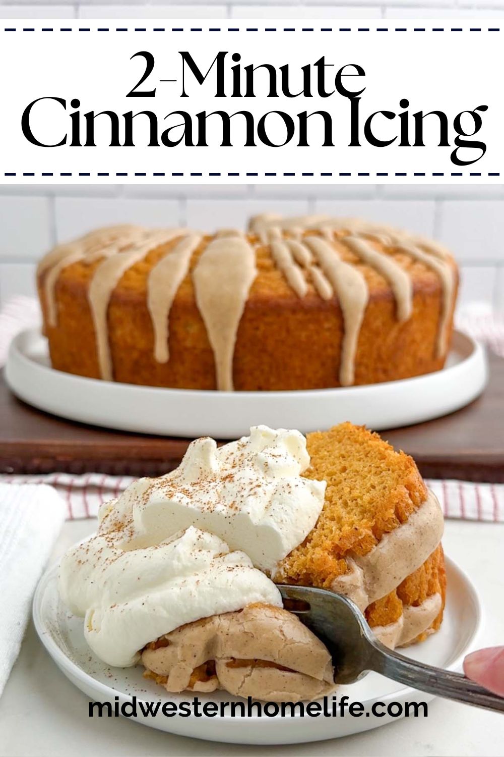 How to Make Cinnamon Icing - Midwestern HomeLife