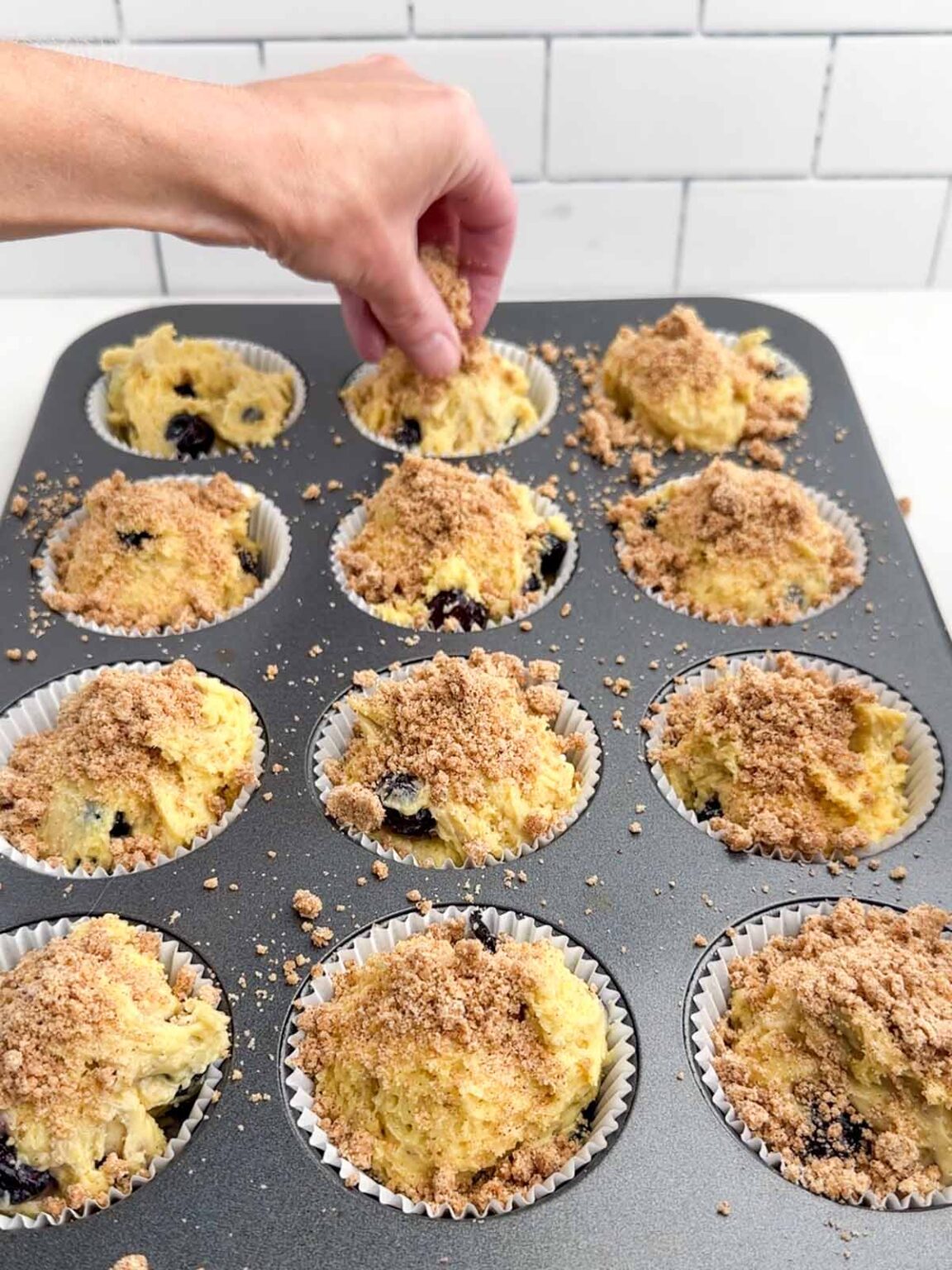 Easy Cake Mix Blueberry Muffins (Soft & Moist) - Midwestern HomeLife
