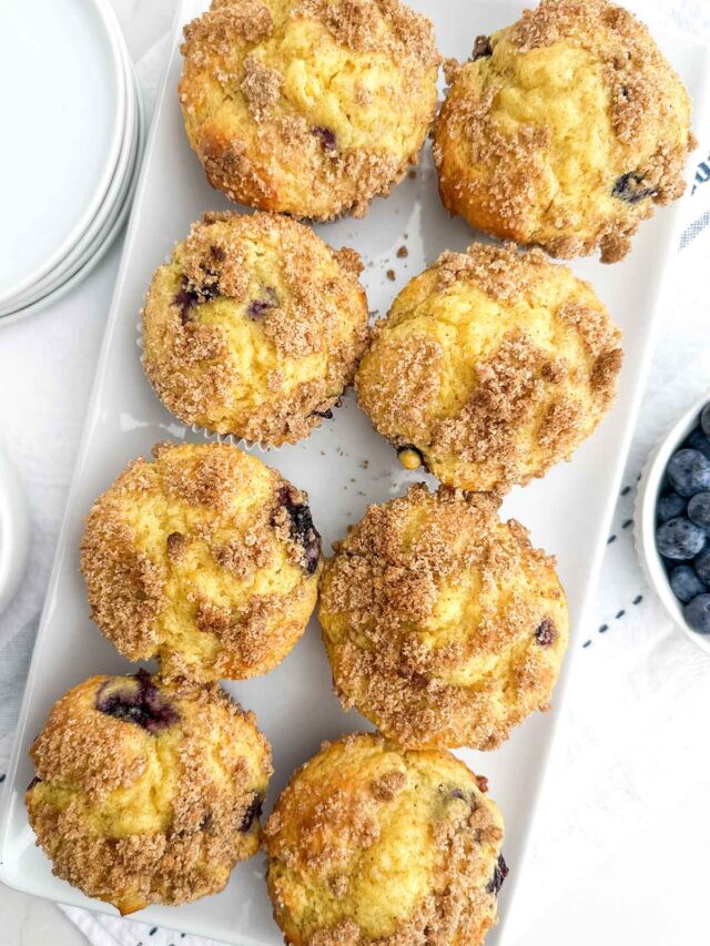 Easy Cake Mix Blueberry Muffins (Soft & Moist) - Midwestern HomeLife