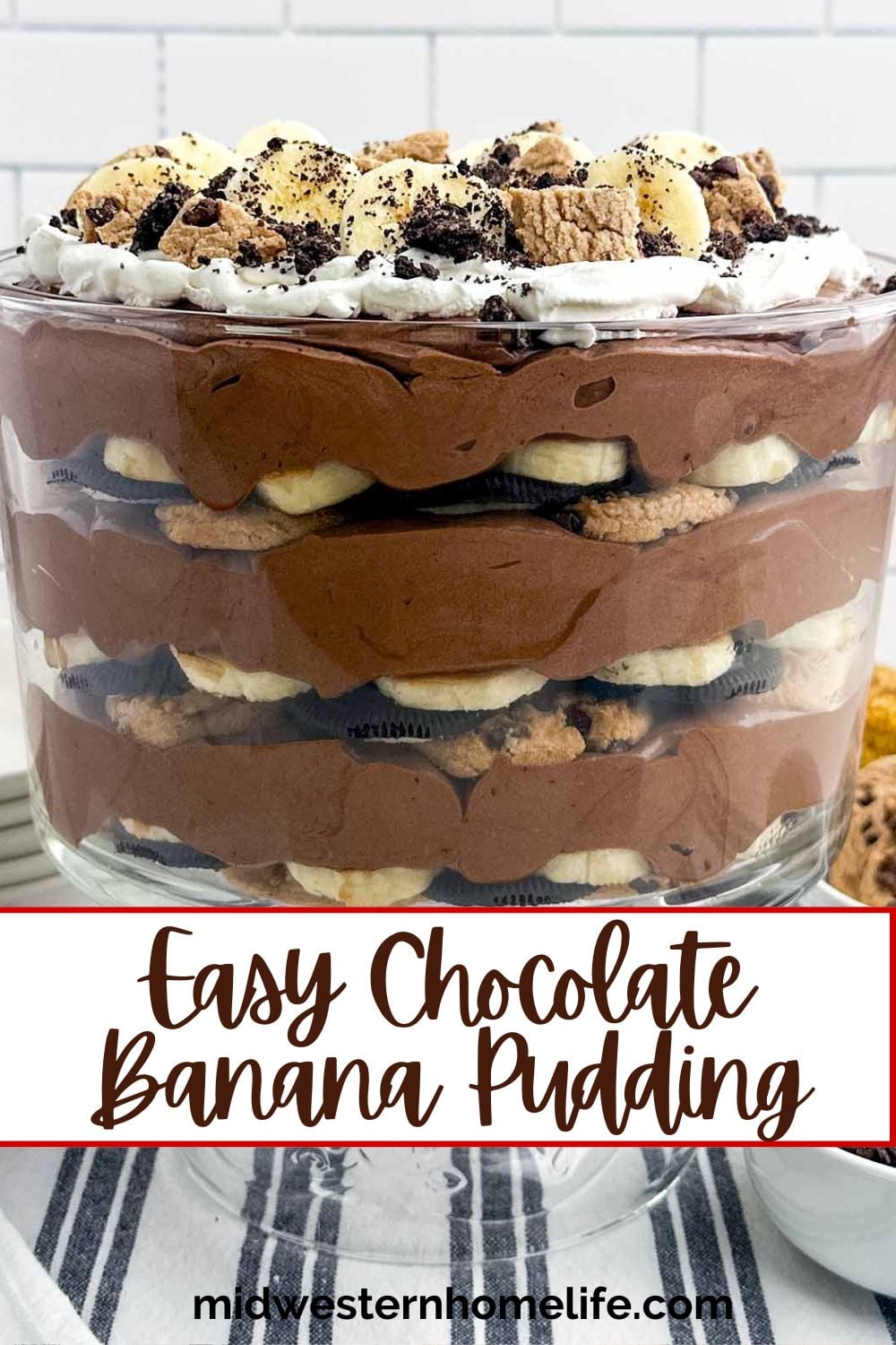 Chocolate Banana Pudding - Midwestern HomeLife