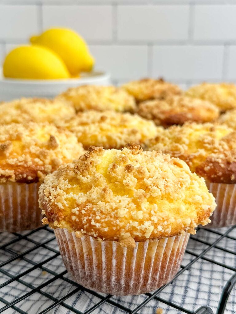 Lemon Cake Mix Muffins with Lemon Glaze - Midwestern HomeLife