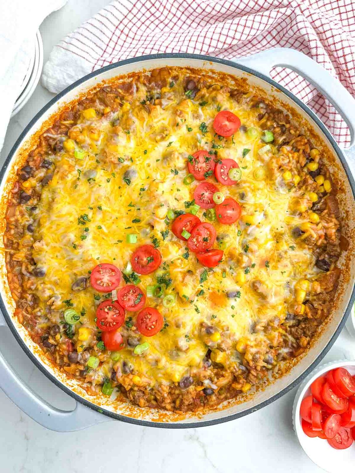 Ground Beef Salsa Rice - Midwestern HomeLife