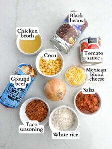 Ground Beef Salsa Rice - Midwestern HomeLife