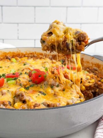 Ground Beef Salsa Rice - Midwestern HomeLife