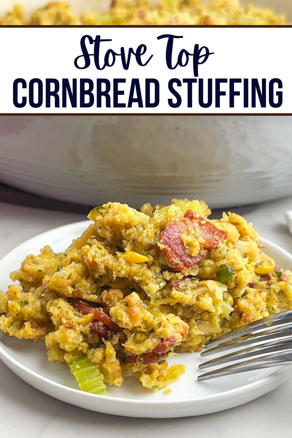 Stovetop Cornbread Stuffing Recipe - Midwestern HomeLife