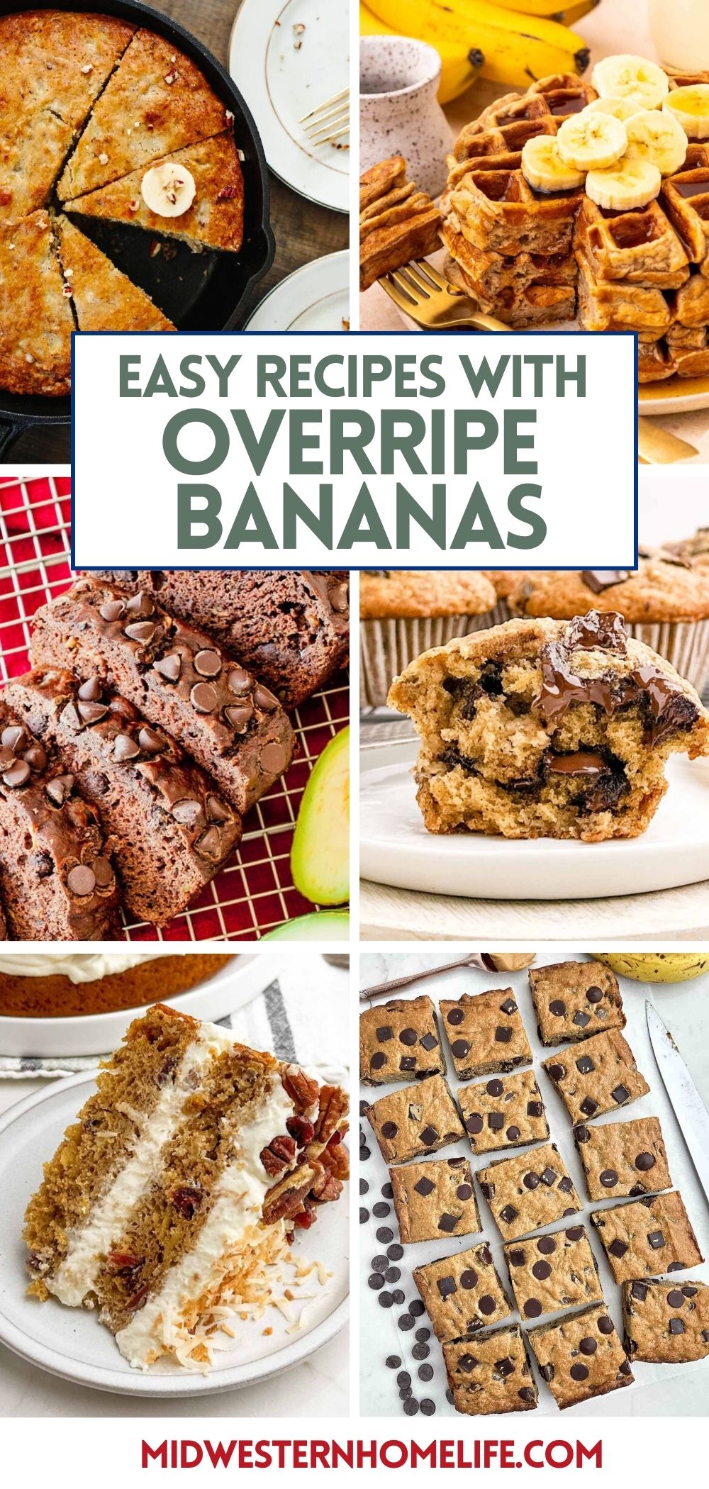Easy Recipes with Overripe Bananas - Midwestern HomeLife