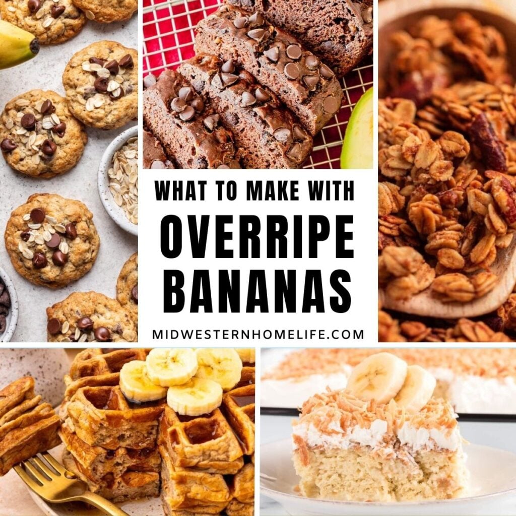 Easy Recipes with Overripe Bananas - Midwestern HomeLife